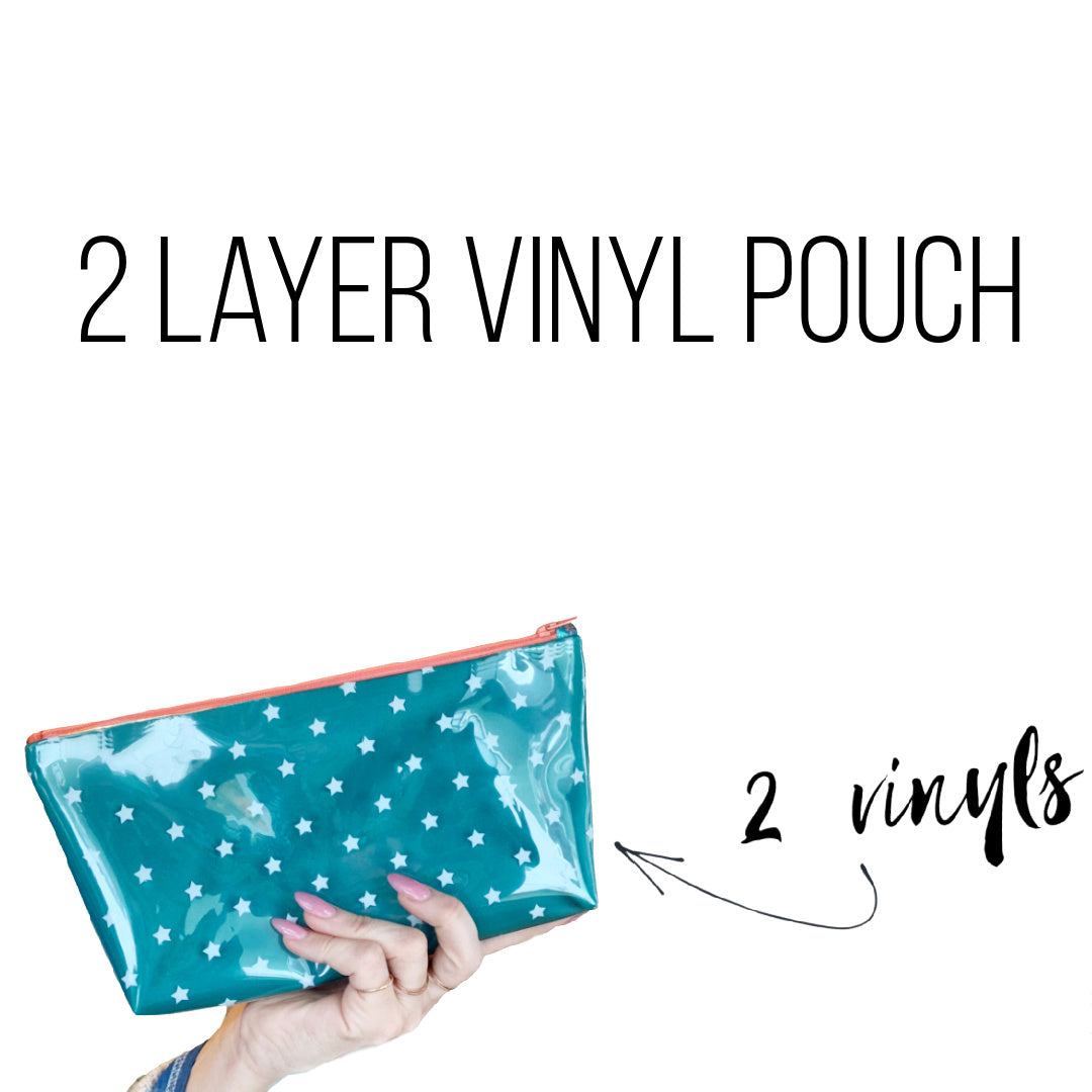 2 Layer Vinyl Pouch: Durable and Stylish Storage Solution | SewHungryhippie