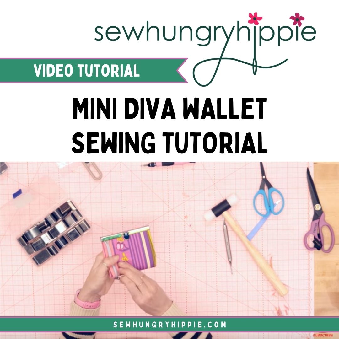Mini Diva Wallet Sewing Tutorial: Step-By-Step Guide | SewHungryhippie