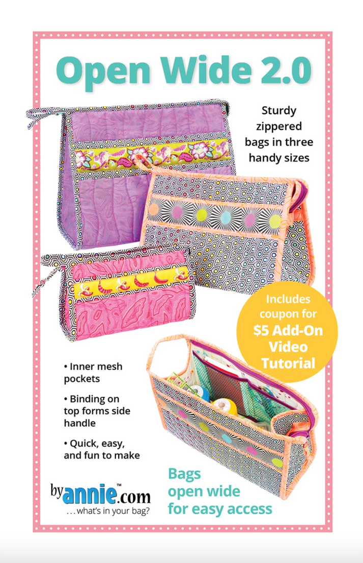 Open Wide 2.0 Pattern by By Annie - sew this classic pouch for By Annie ...