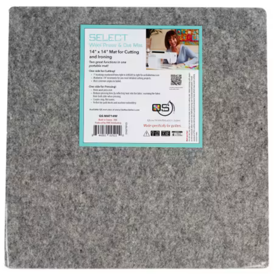 14" x 14" Cutting Mat & Wool Press Pad | Quilter's Select Dual-Sided ...