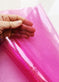 Hot Pink Clear Glitter vinyl in Transparent for Sew Hungryhippie ...