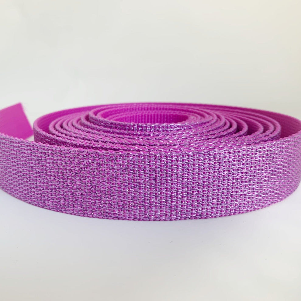 Glitter Hot Pink Webbing | SewHungryhippie